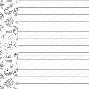 6 Unique Downloadable Winter/christmas Note Taking Pages Featuring ...