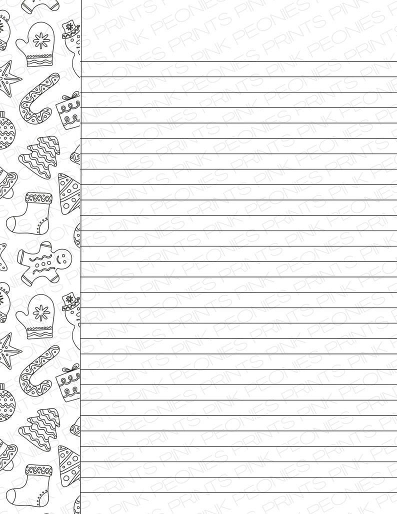 6 Unique Downloadable Winter/christmas Note Taking Pages - Etsy