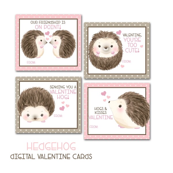 Hedgehog Cards - Etsy