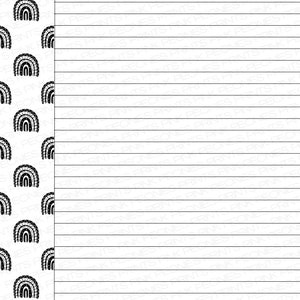 6 Unique Downloadable Rainbow Note Taking Pages Featuring Coloring Page ...