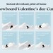 Snowboard Instant Download Printable Valentines Day Cards, Kids ...