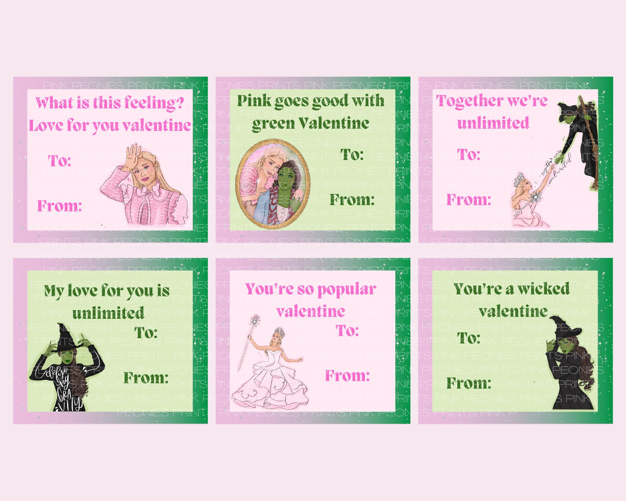 Musical, Witches, Elphaba, Glinda, Pink, Green Instant Download ...