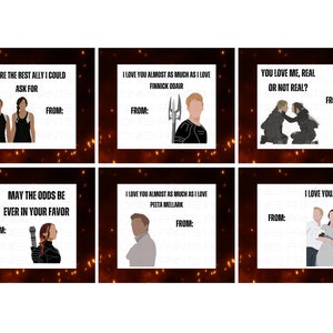 Hunger Games Instant Download Printable Valentines Day Cards, Kids ...
