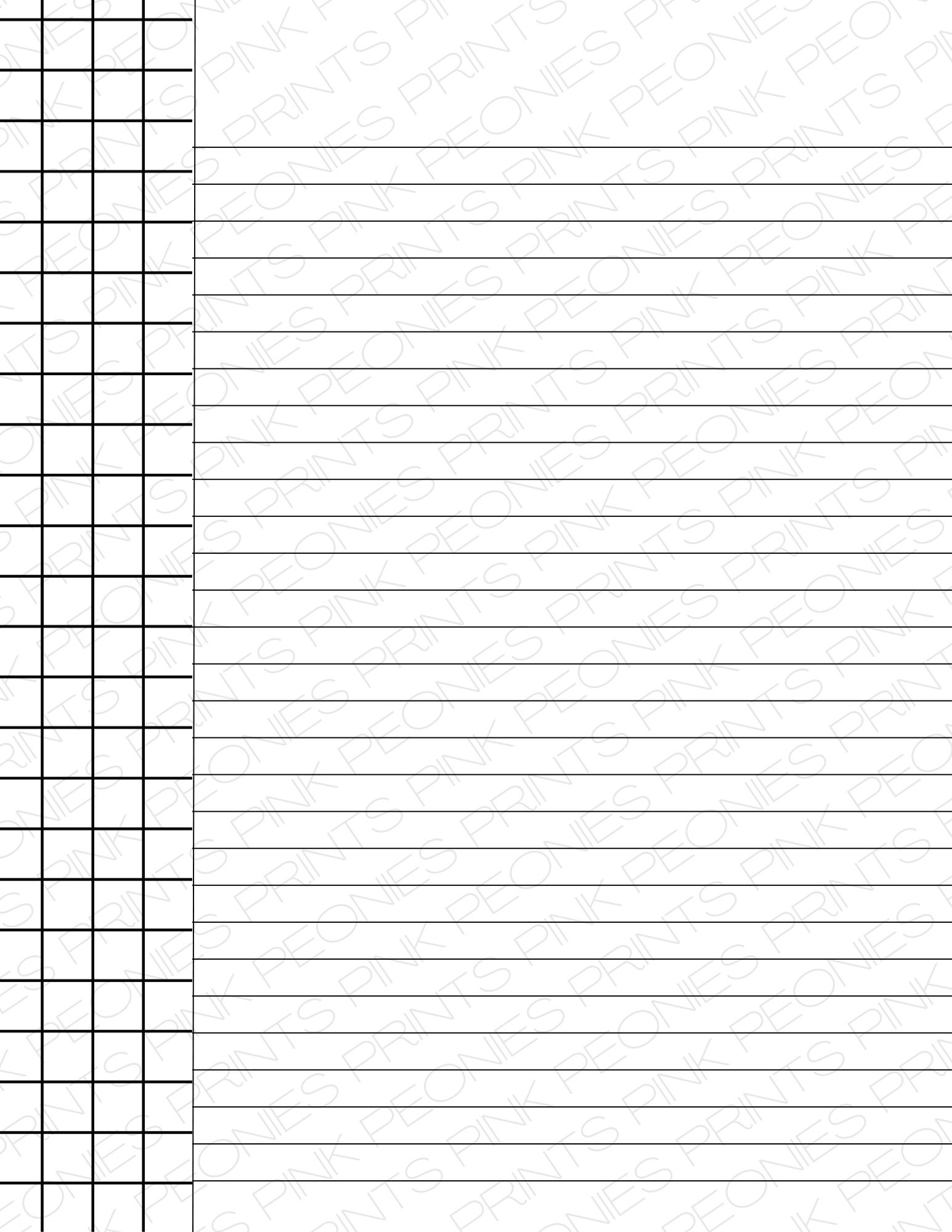 6 Unique Downloadable Note Taking Pages Featuring Coloring Page Margins ...
