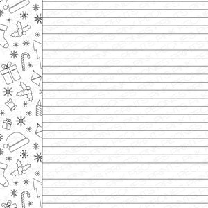 6 Unique Downloadable Winter/christmas Note Taking Pages Featuring ...