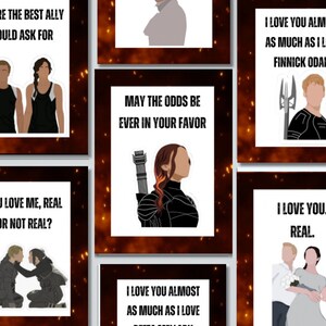 6 Hunger Games Movie Instant Download Printable Valentines Day Cards ...