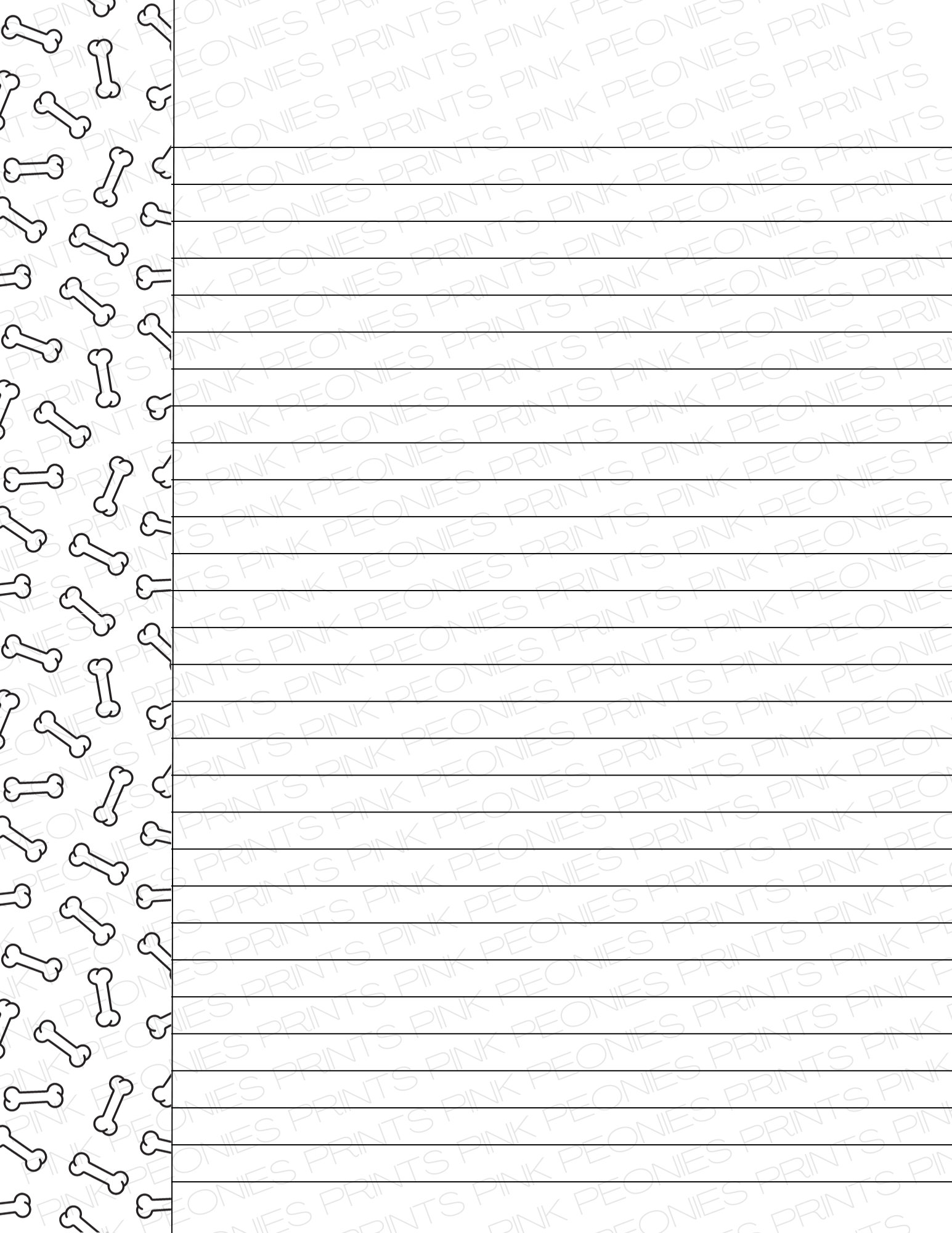 6 Unique Downloadable Dog Note Taking Pages Featuring Coloring - Etsy