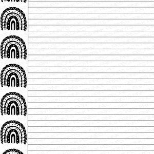 6 Unique Downloadable Rainbow Note Taking Pages Featuring Coloring Page ...