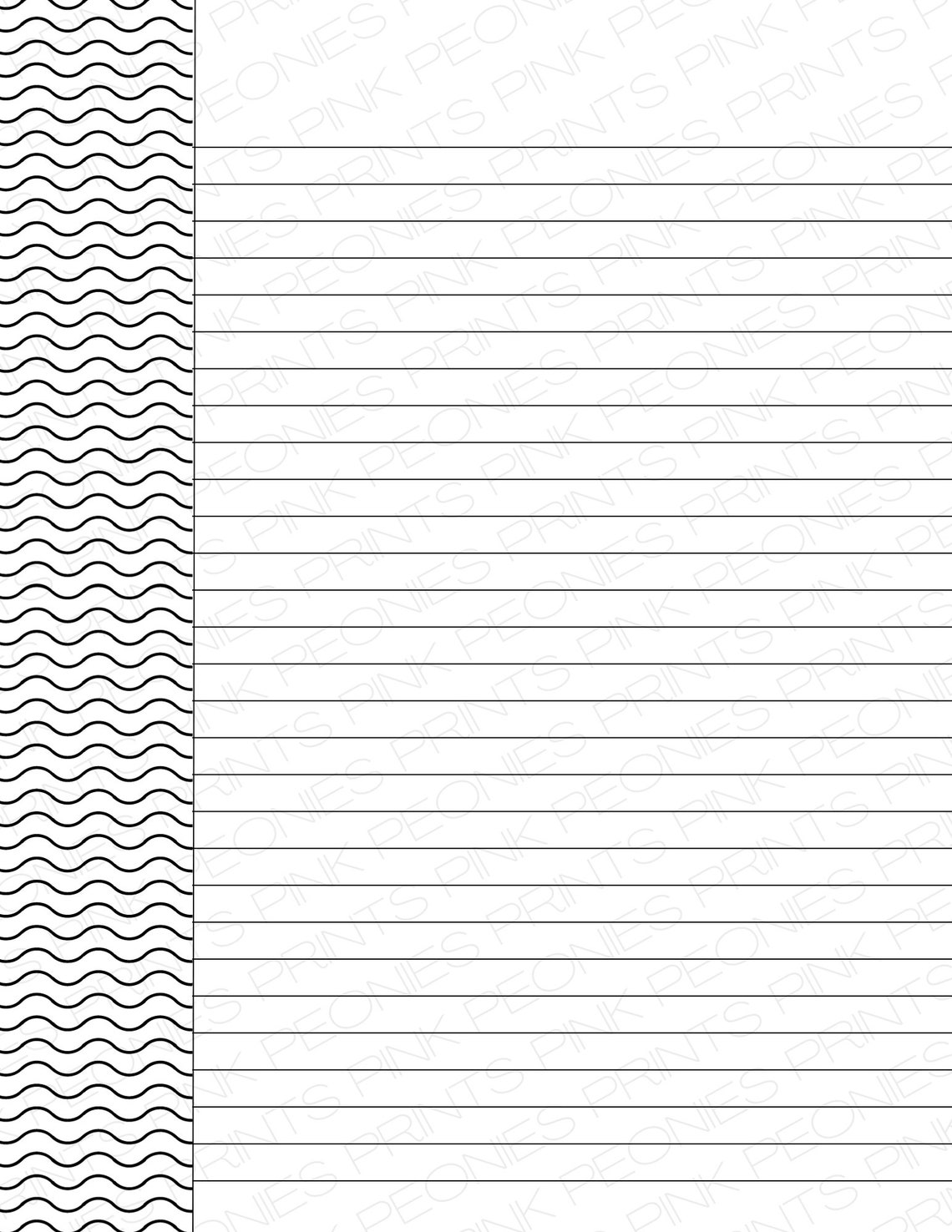 6 Unique Downloadable Note Taking Pages Featuring Coloring Page Margins ...