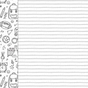 6 Unique Downloadable School Supplies Notetaking Pages Featuring ...