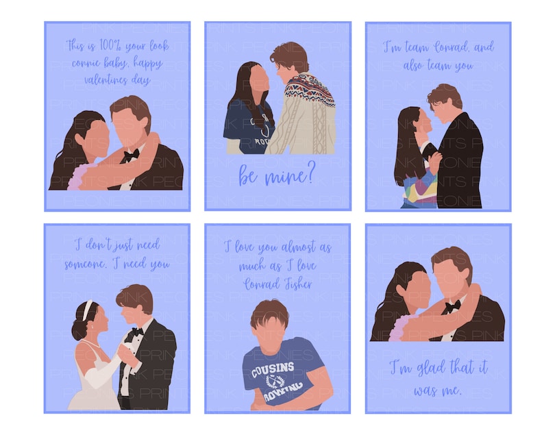 6 the Summer I Turned Pretty Instant Download Printable Valentines Day ...