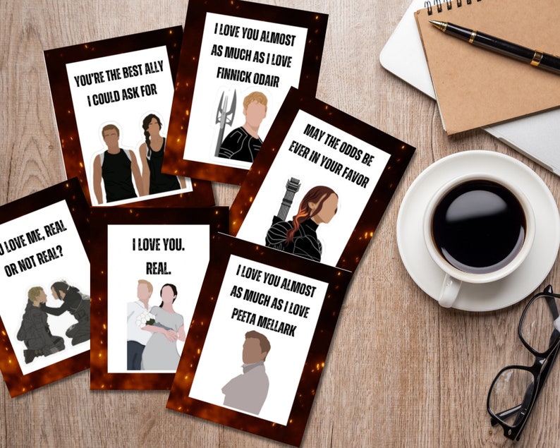 6 Hunger Games Movie Instant Download Printable Valentines Day Cards ...