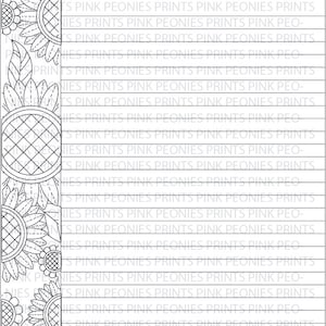 6 Unique Downloadable Note Taking Pages Featuring Coloring Page Margins ...