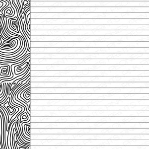 6 Unique Downloadable Note Taking Pages Featuring Coloring Page Margins ...