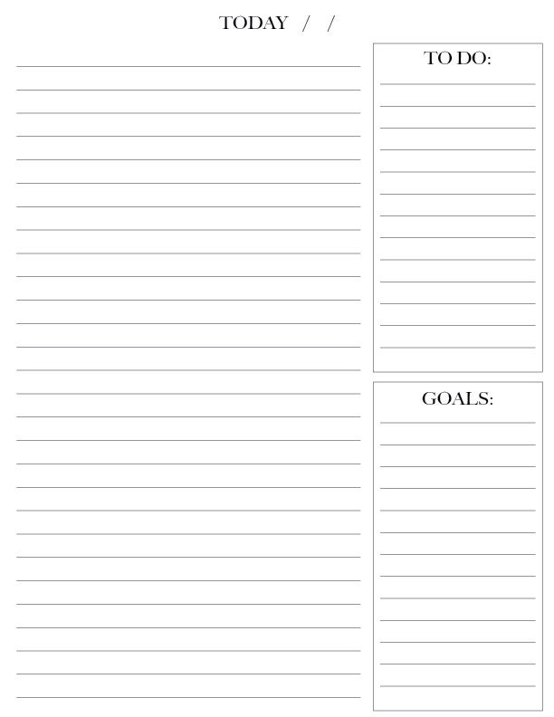 Simple Daily Planner Instant Download Notes, To-do List, Instant ...