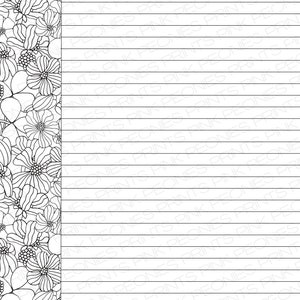 6 Unique Downloadable Note Taking Pages Featuring Coloring Page Margins ...