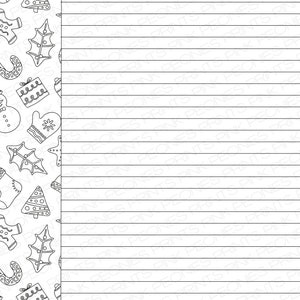 6 Unique Downloadable Winter/christmas Note Taking Pages Featuring ...