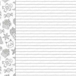 6 Unique Downloadable Winter/christmas Note Taking Pages Featuring ...