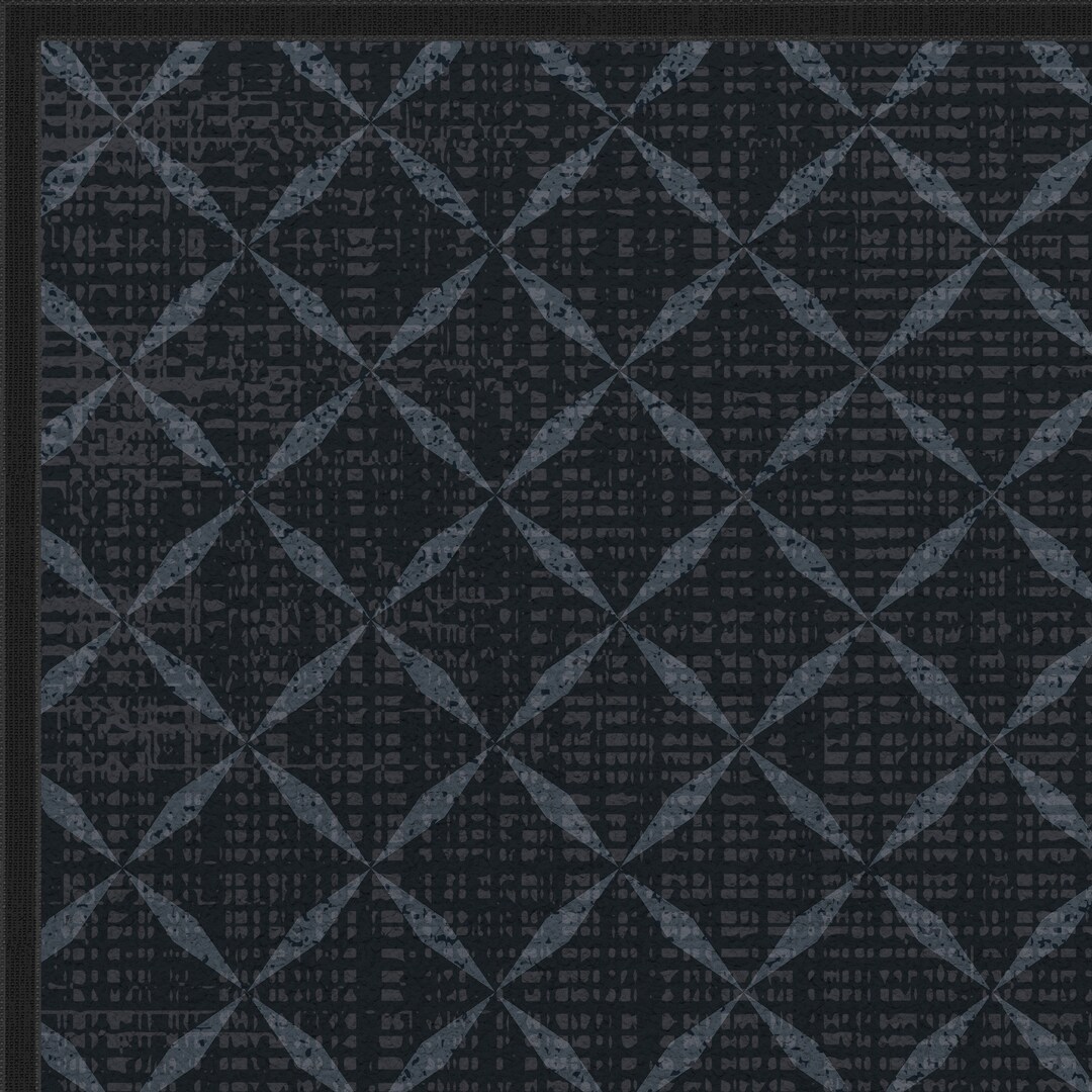 Angled Diamonds Decorative Vinyl Floor Mat the Perfect - Etsy
