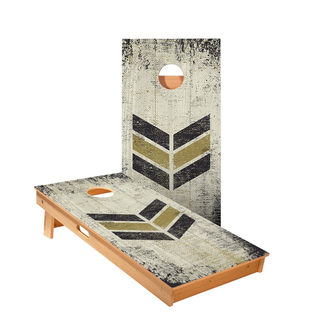 Vintage Military Board Cornhole Boards - ACA Star Series - Official Regulation Size Cornhole Set ...