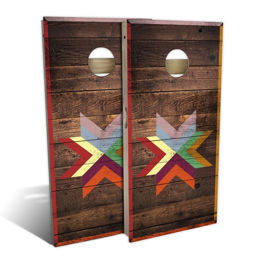 Autumn Star Cornhole Boards Outdoor Lawn Game Perfect for Tailgating ...