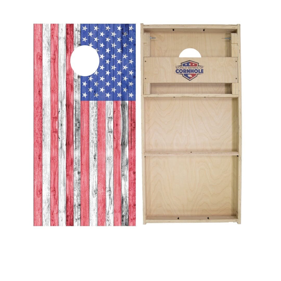 American Flag Light Cornhole Boards - WSOC Runway Series - Officially ...