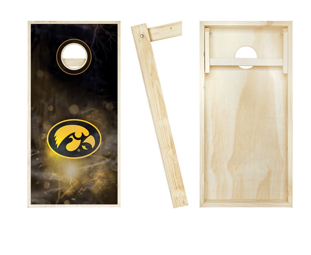 Iowa Hawkeyes Smoke Cornhole Boards Officially Licensed NCAA - Etsy