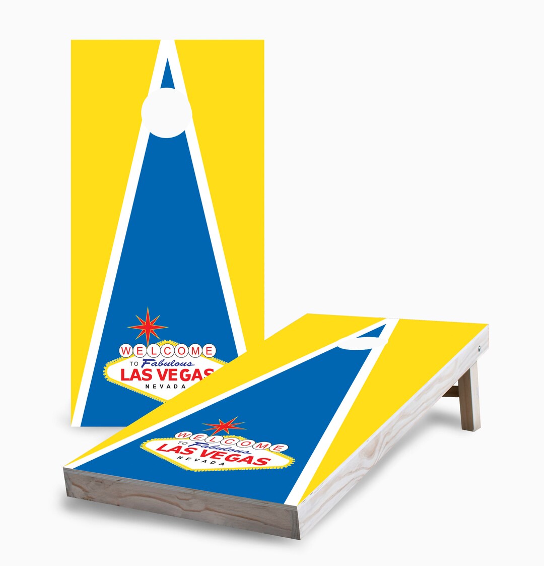 Las Vegas Triangle 2x4 Cornhole Set - Outdoor Lawn Game - Perfect for ...