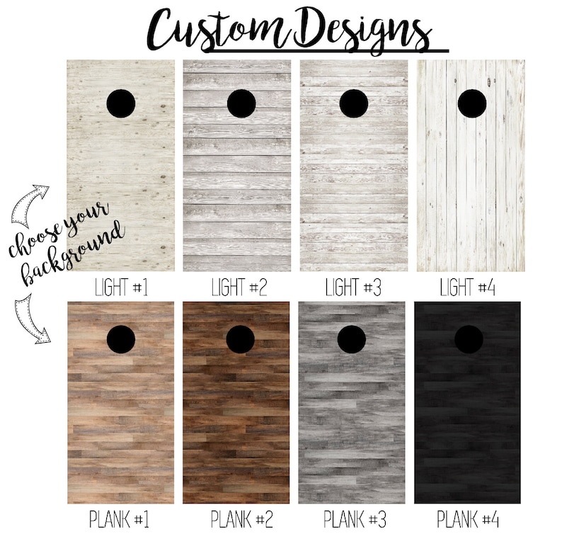 Custom Monogram Cornhole Boards Design Personalized Outdoor - Etsy