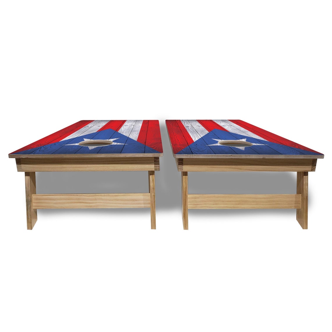Puerto Rico Flag Cornhole Boards Outdoor Lawn Game Perfect - Etsy