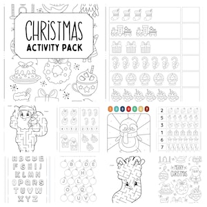 Christmas Activity Pack - Etsy