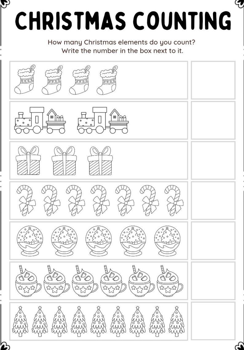 Christmas Activity Pack - Etsy