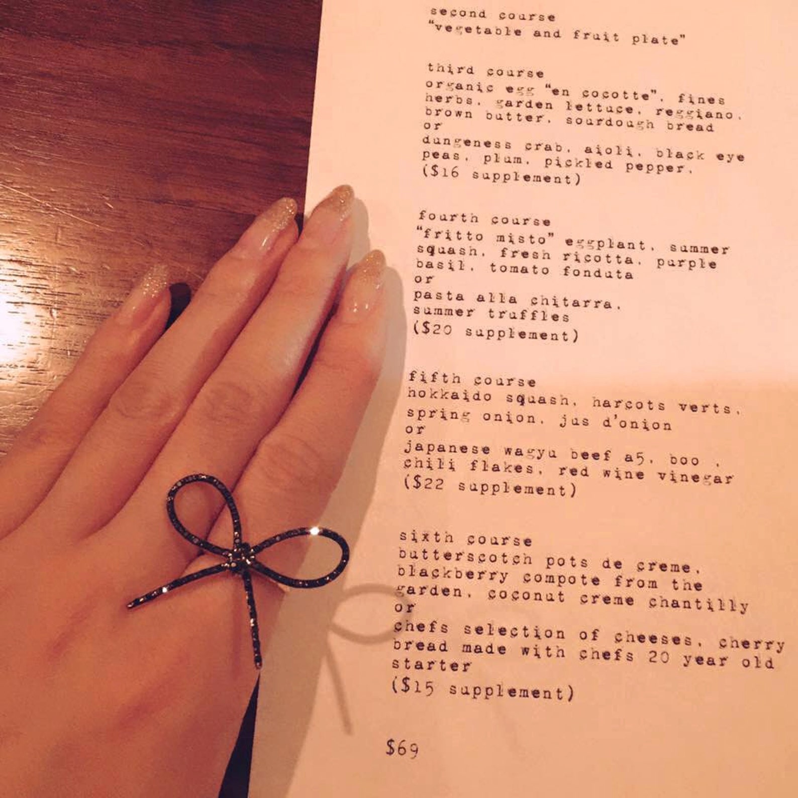 Diamond Big Ribbon Ring | Etsy