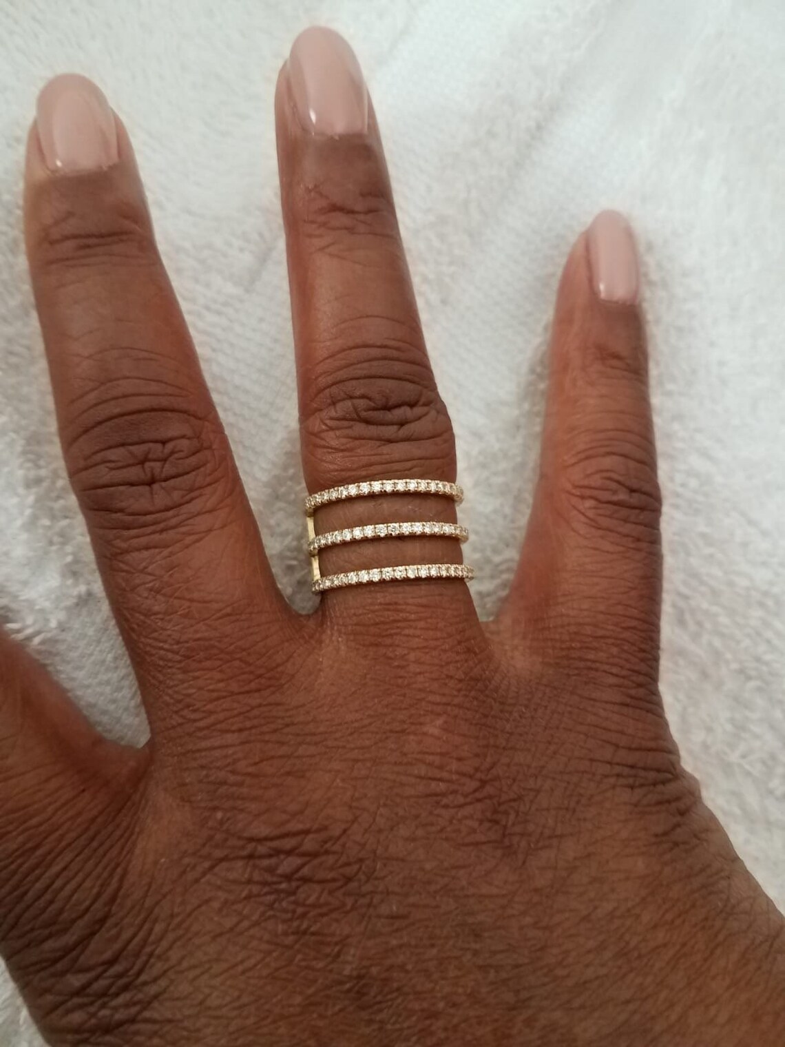 Three Tier Diamond Ring - Etsy