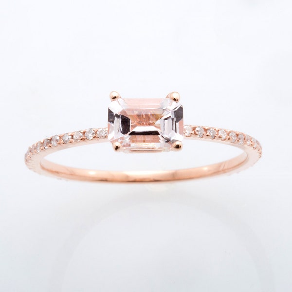 Pink Morganite Ring - Etsy