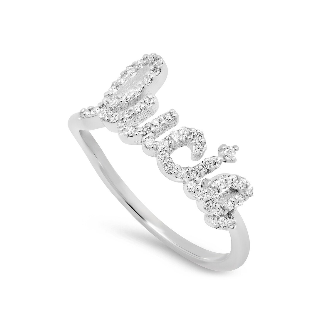 Custom NAME Diamond Ring - Etsy