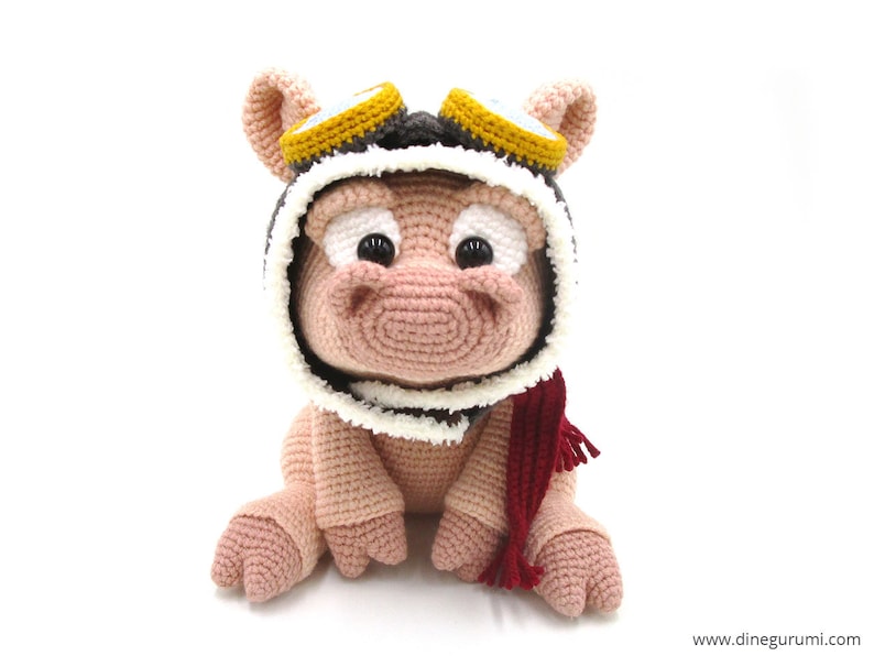 Flying Pig - Amigurumi Crochet Pattern From Dinegurumi - Direct ...