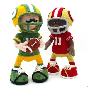 Touchdown - Amigurumi Crochet Pattern - Football Figure for Fans ...