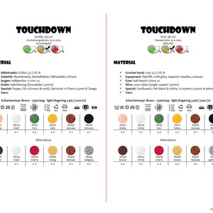 Touchdown - Amigurumi Crochet Pattern - Football Figure for Fans ...