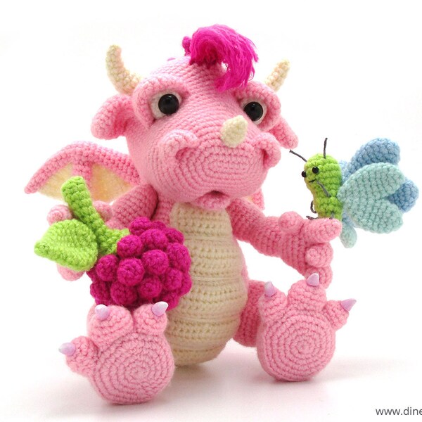 Tiny Crochet Dragon - Etsy