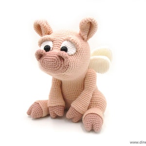 Flying Pig - Amigurumi Crochet Pattern From Dinegurumi - Direct ...