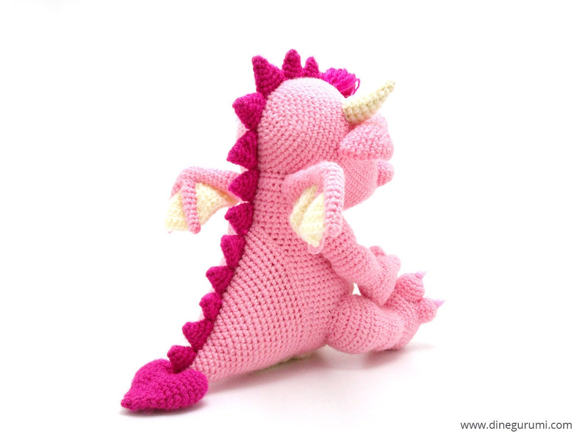 Raspberry Dragon Amigurumi Crochet Pattern Dragon - Etsy