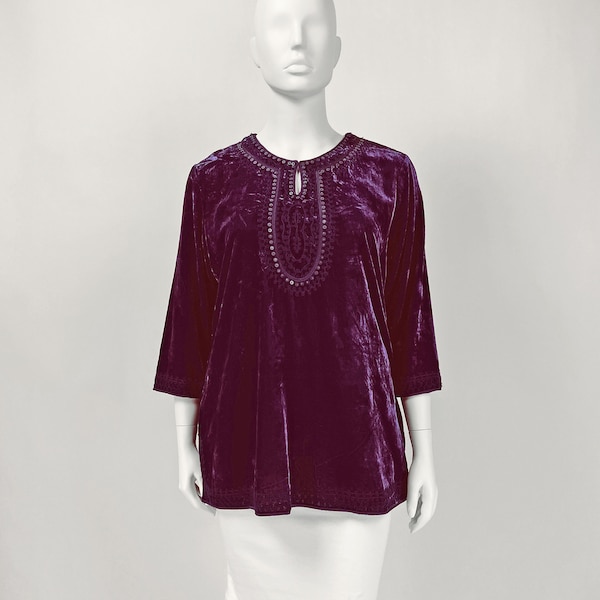 Velvet Tunic - Etsy