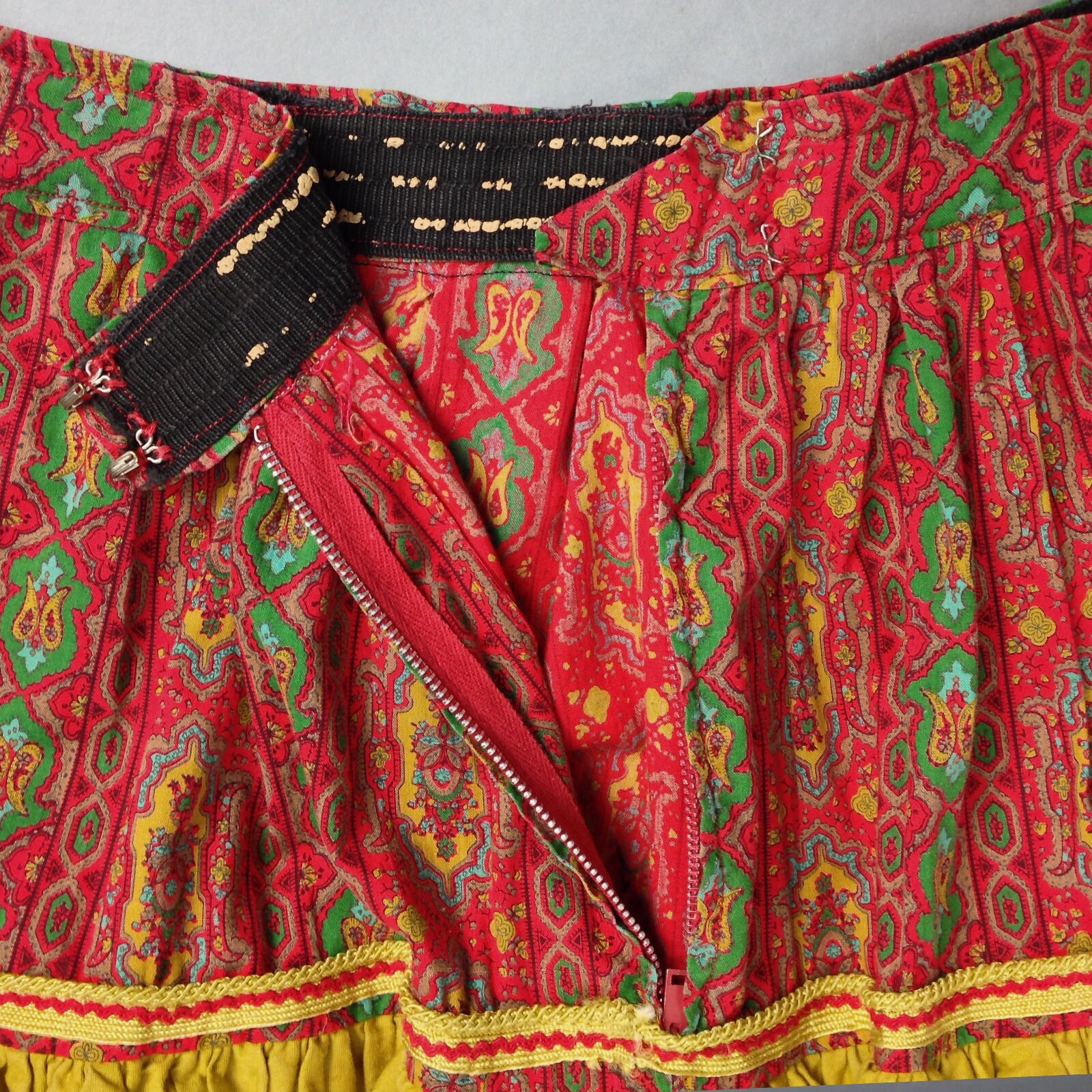 Vintage 50s Patio Skirt Mexican Fiesta Skirt Rockabilly | Etsy