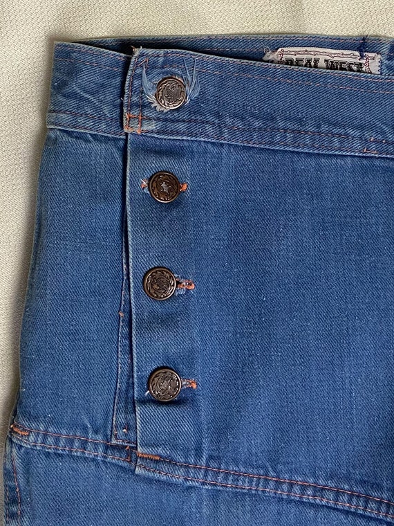 34 x 29 Vintage 90s Bell Bottom Jeans, Button Front S… - Gem
