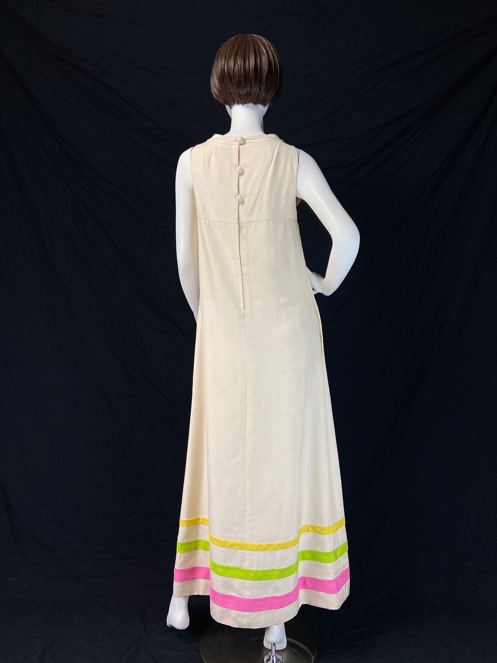 Vintage 60s Mod Maxi Dress Silk Maxi Dress 1960 Party Dress | Etsy