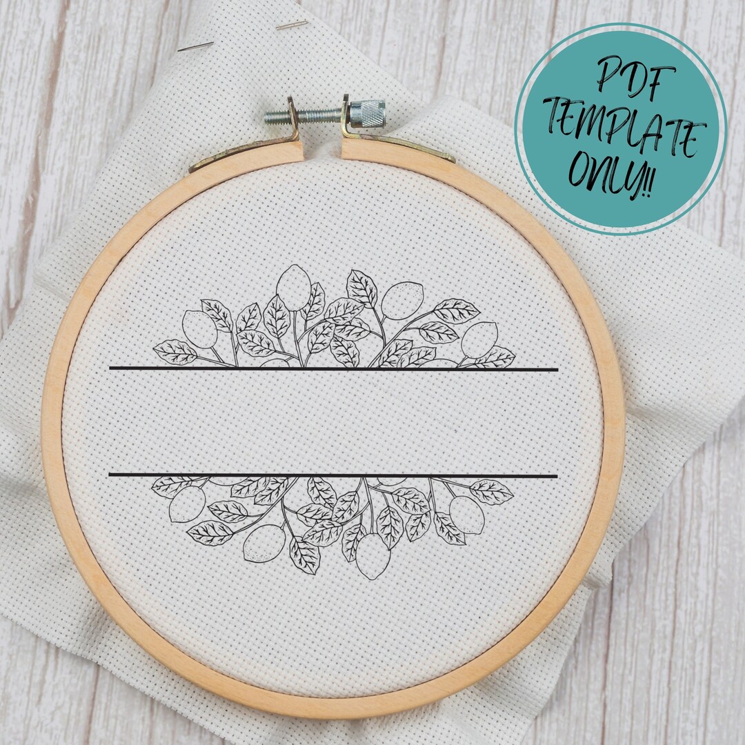 PDF Pattern Template ONLY - Hand Embroidery Pattern Template - Etsy
