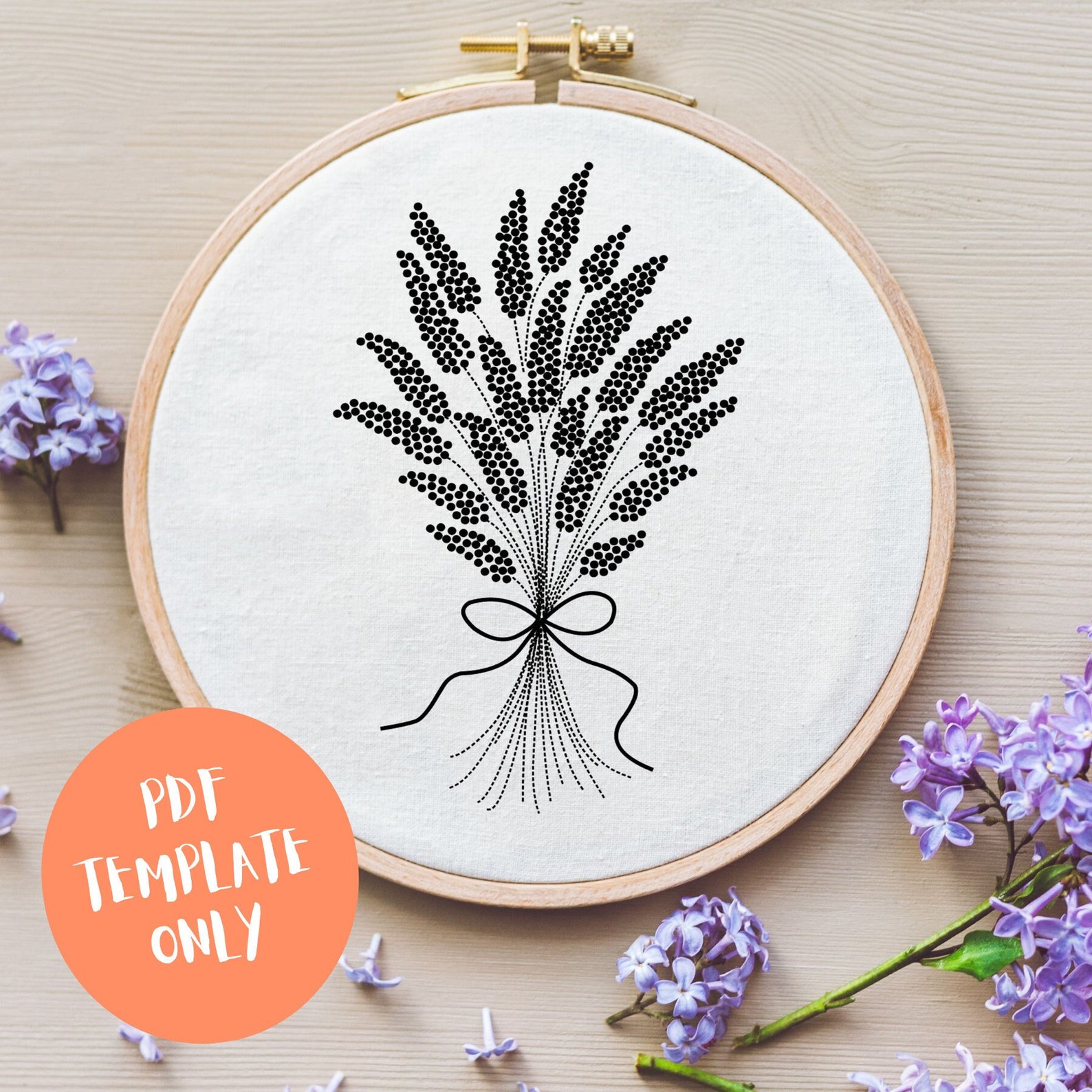 PDF Pattern Template ONLY - Hand Embroidery Pattern Template - Etsy