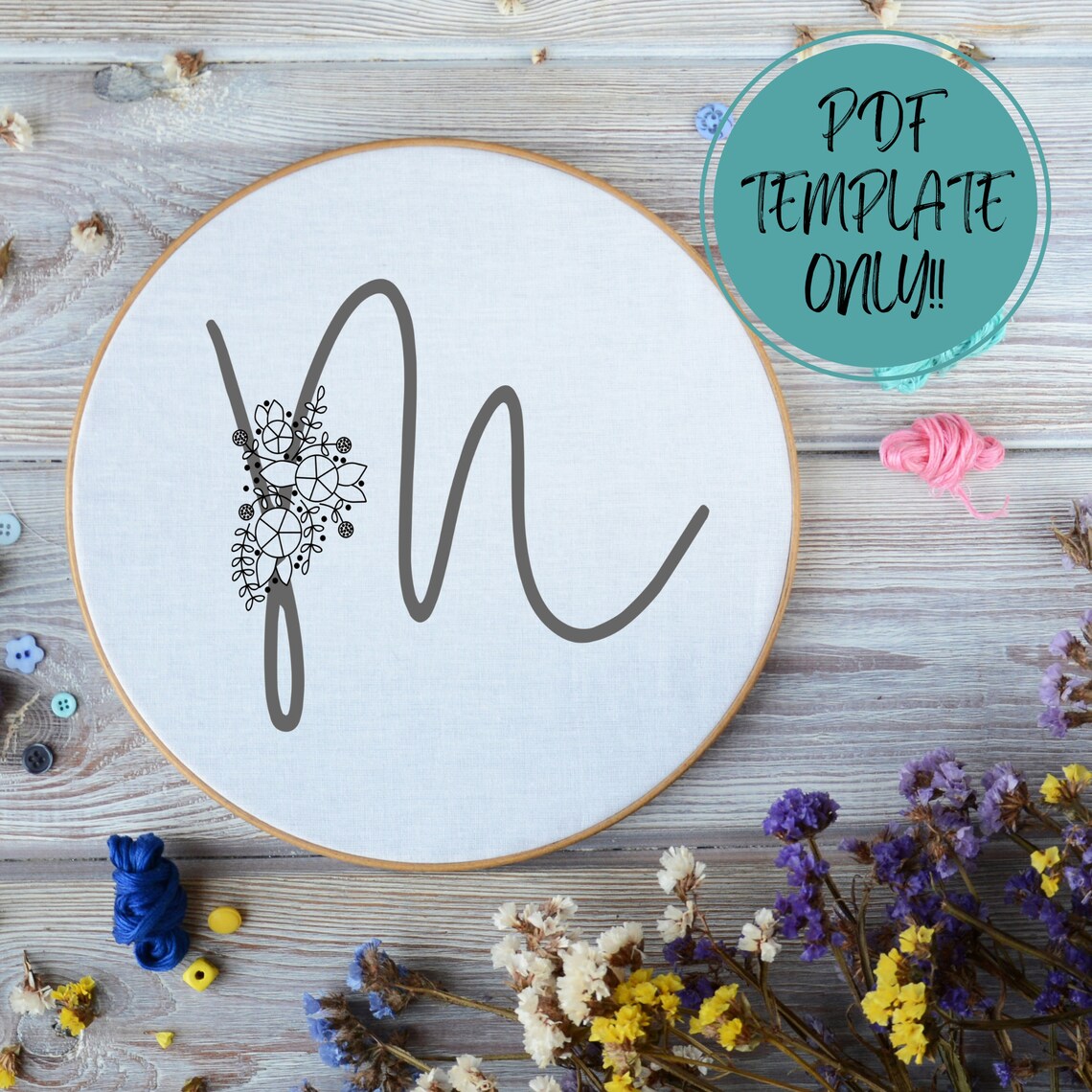 PDF Pattern Template ONLY - Hand Embroidery Pattern Template - Etsy