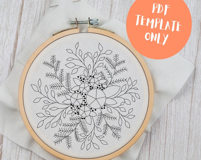 PDF Pattern Template ONLY Hand Embroidery Pattern Template - Etsy